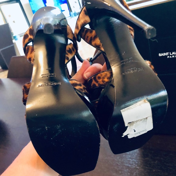 Yves Saint Laurent | Shoes | Ysl Leopard Print Calf Hair Tribute ...
